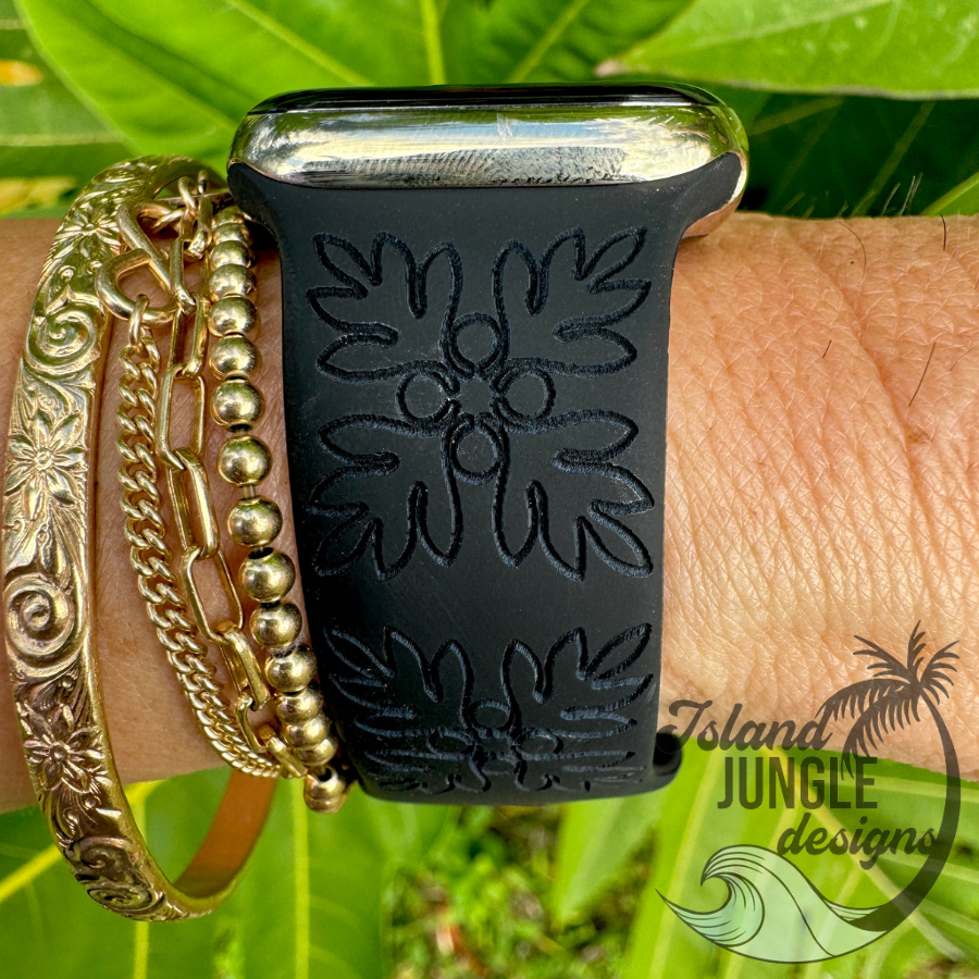 'Ulu Kuiki Silicone Watch Band Compatible with Series 1-10, SE & Ultra ...